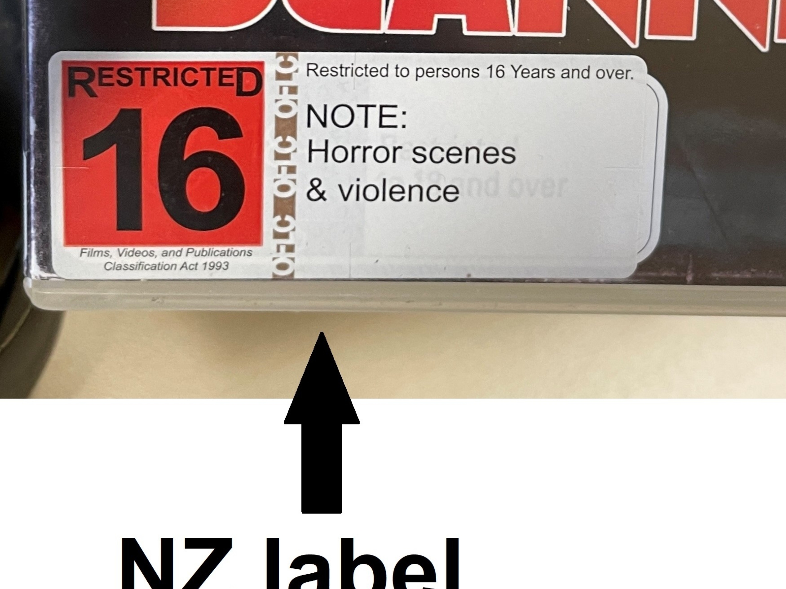 Palmerston North City Library | DVD rating labels
